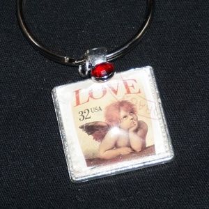 Artisan Made | Accessories | New Love Vintage Postage Stamp Key Ring ...